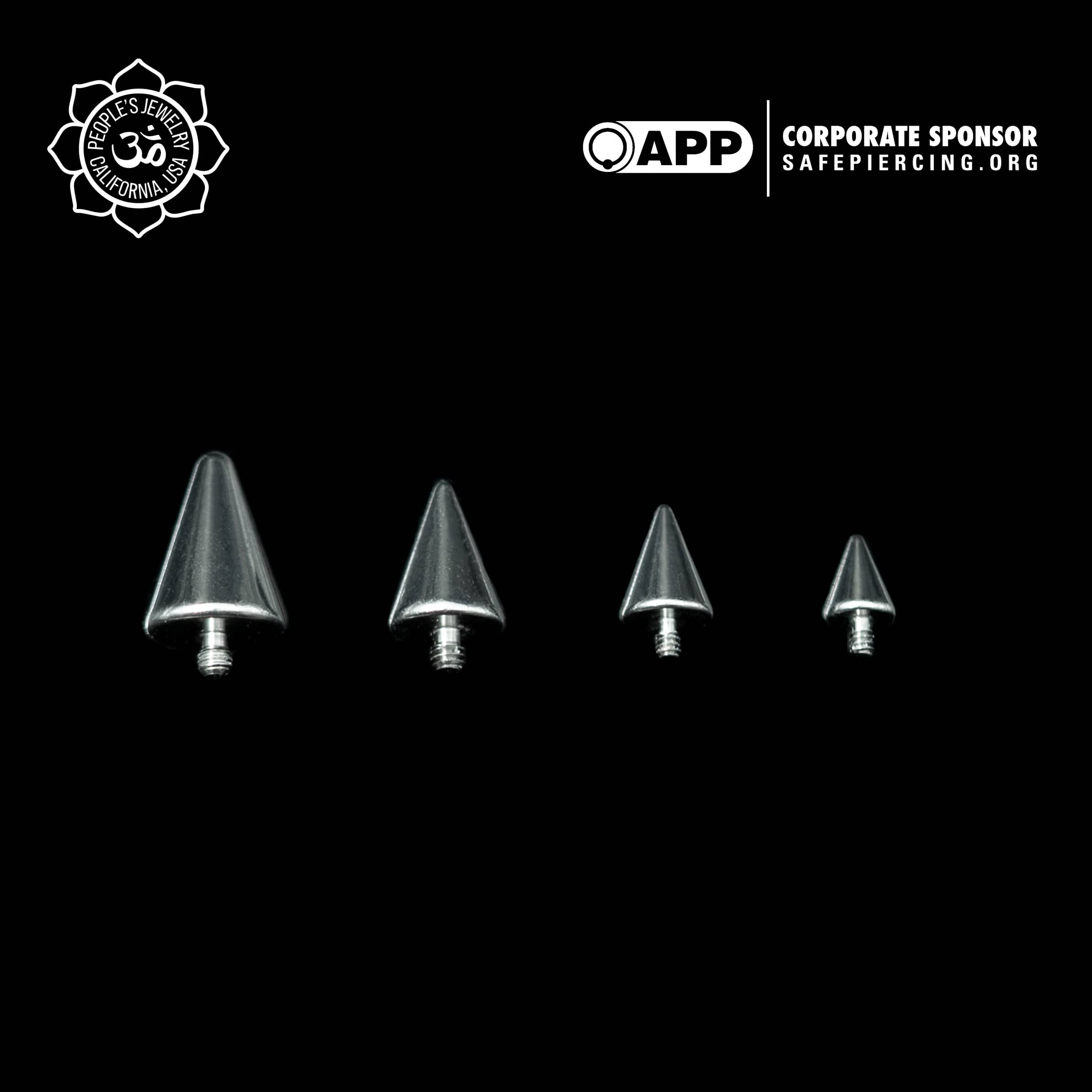 Threaded Titanium Spikes – People's Jewelry