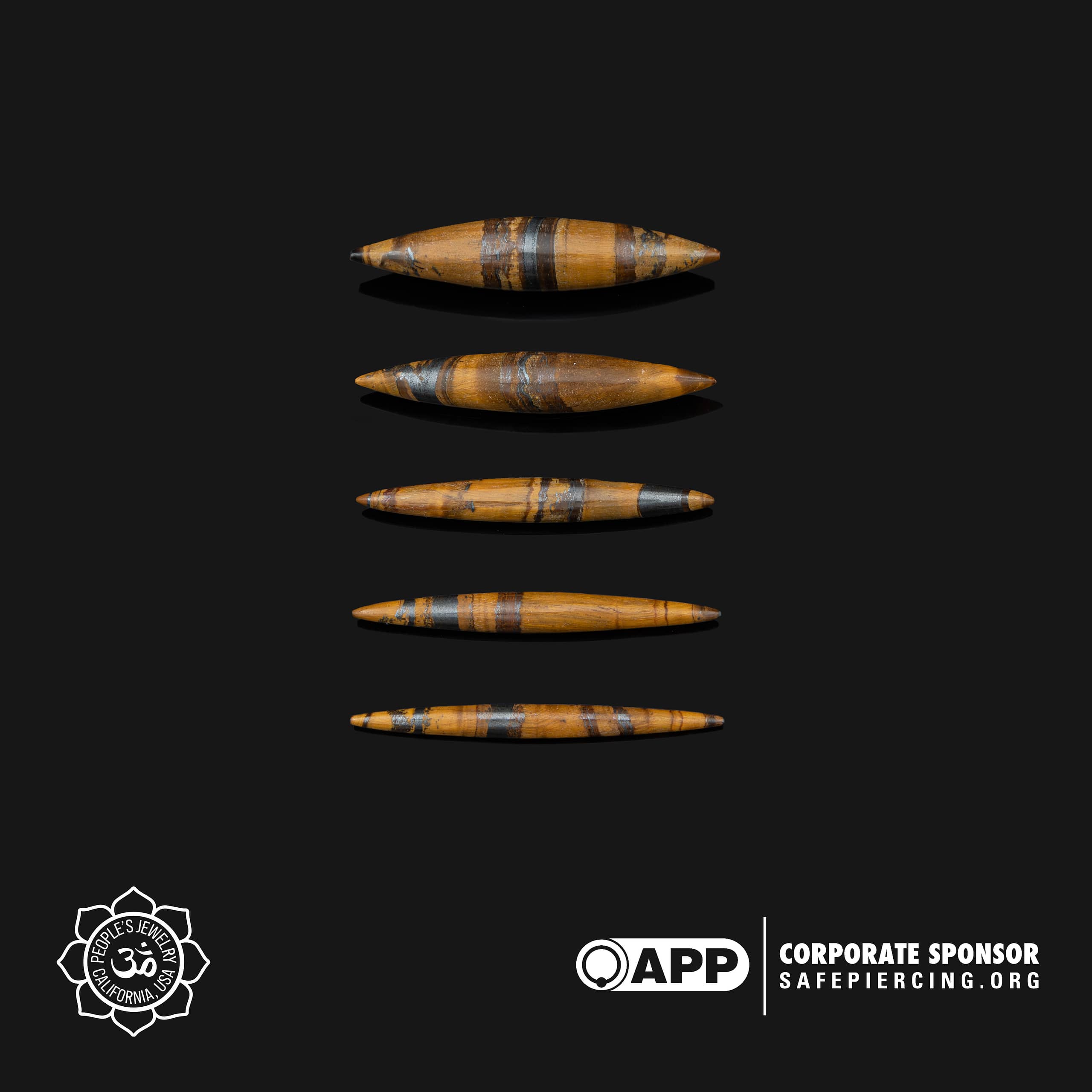 Tiger Iron Septum Spikes – People's Jewelry